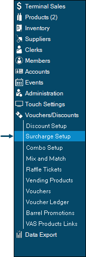 Surcharge Setup